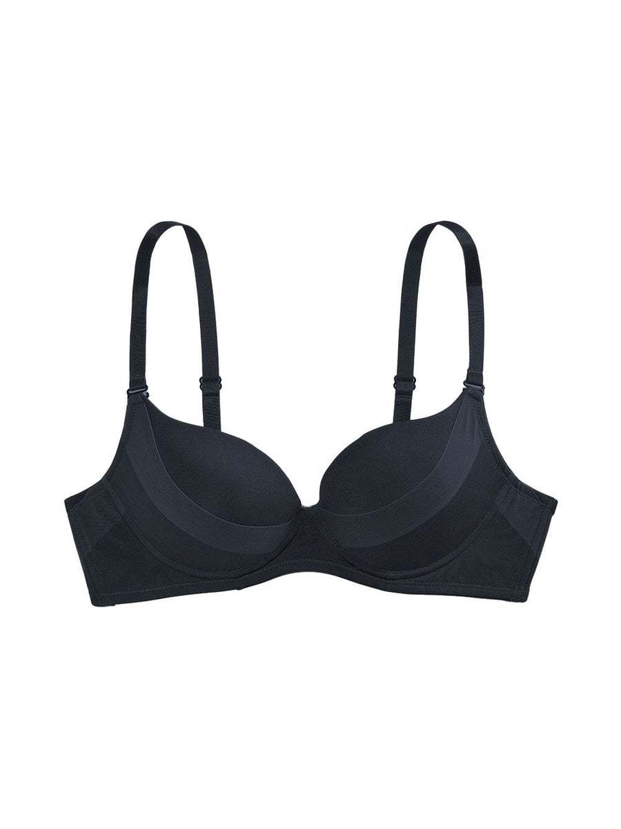 Iris Demi-Cup Bra, Petite, Contoured, Push-Up Bra, Smooth Cups
