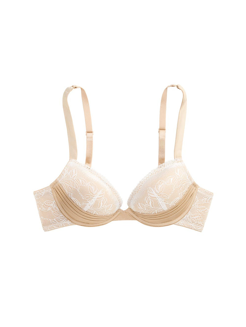 Jen Bra, Petite, Deep-Plunge, Contoured, Push-Up, Convertible Straps